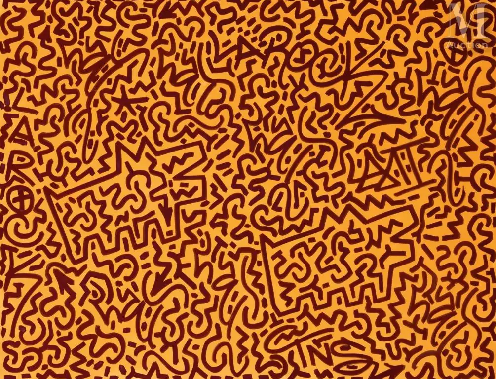 Keith HARING (1958-1990) & LA II (né en 1967) - Lot 132 - enchères