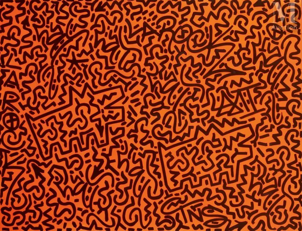 Keith HARING (1958-1990) & LA II (né en 1967) - Lot 218 - enchères
