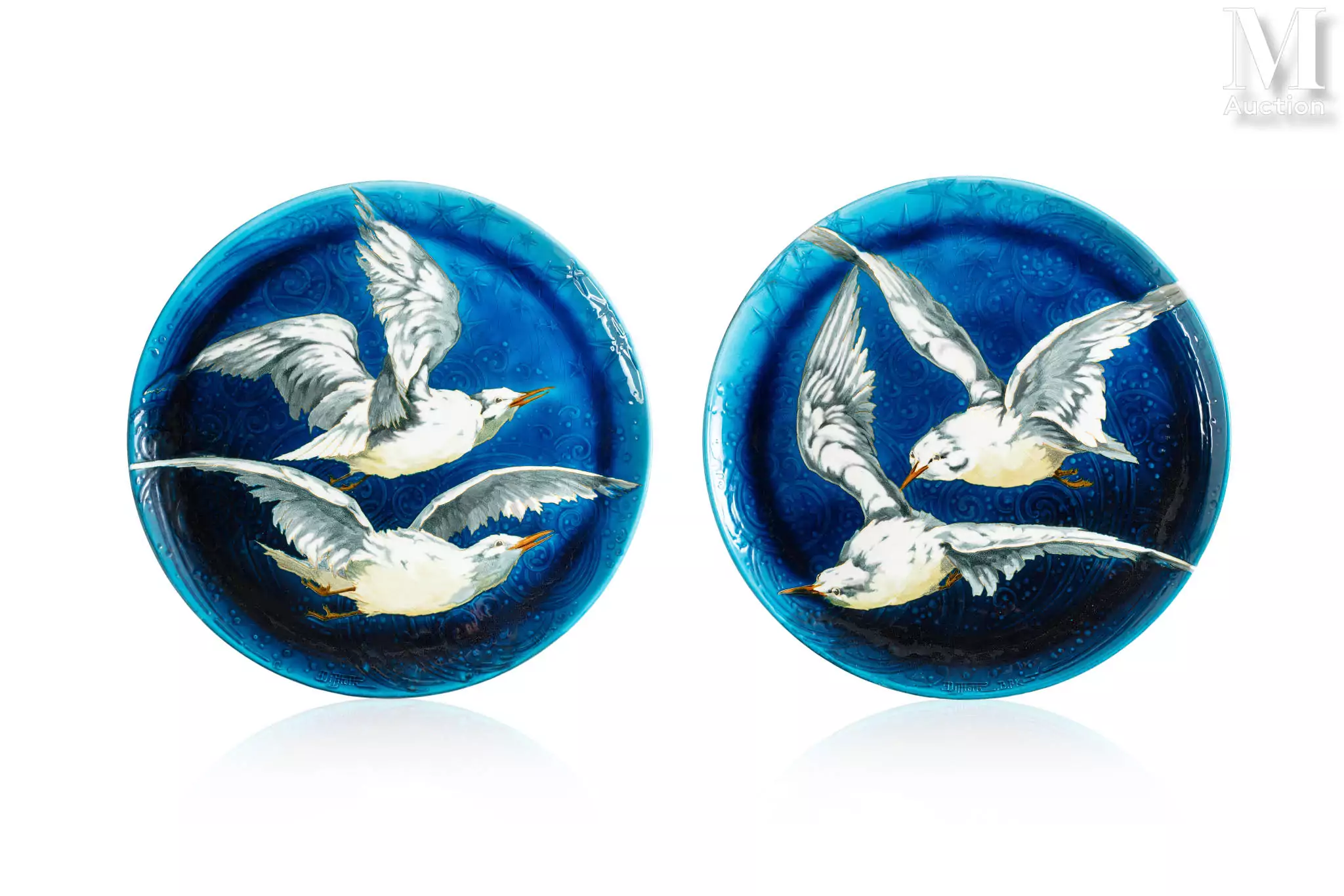 Emile DIFFLOTH (1856 - 1933) et Boch Frères La Louvière - Lot 101 ...