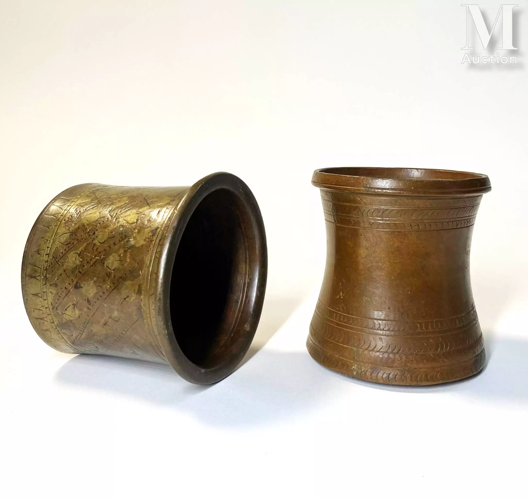 Deux pots en cuivre - Lot 166 - enchères