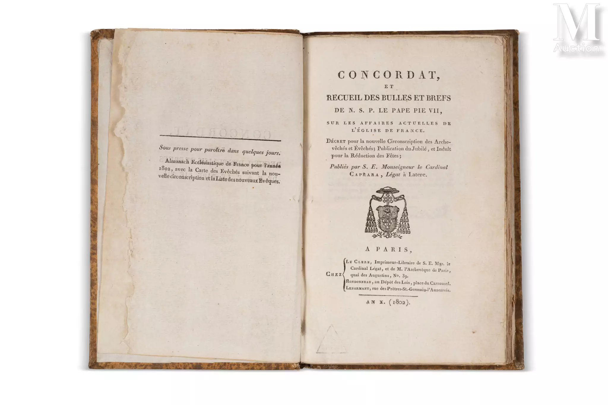 Mgr. Le Cardinal CAPRARA, Légat a Latere en France. - Lot 72 - enchères