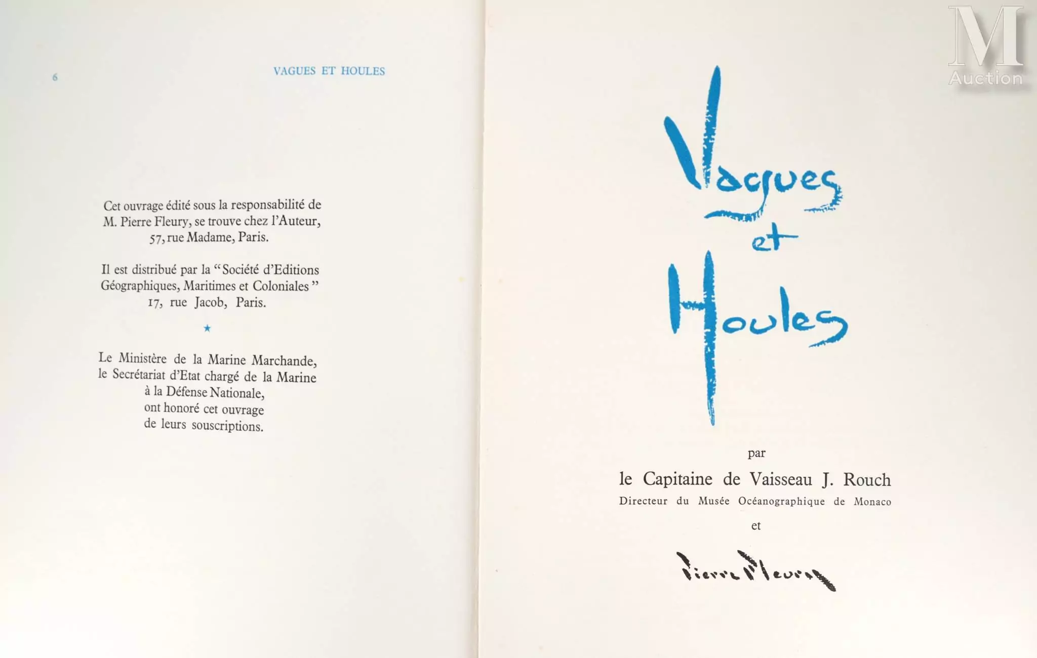 FLEURY (Pierre) & ROUCH (J.). - Lot 207 - enchères