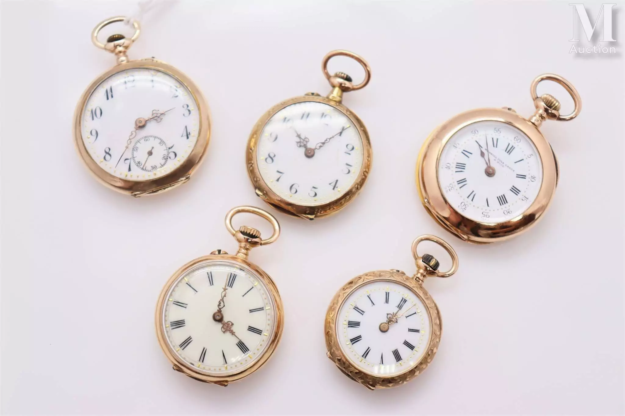 Cinq montres de col - Lot 173 - enchères