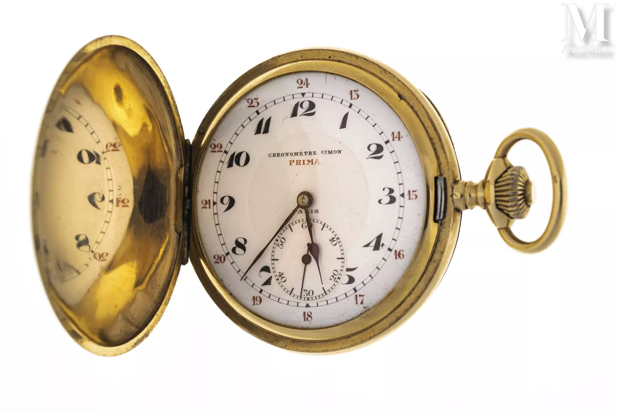 PRIMA chronomètre en or jaune - Lot 65 - enchères