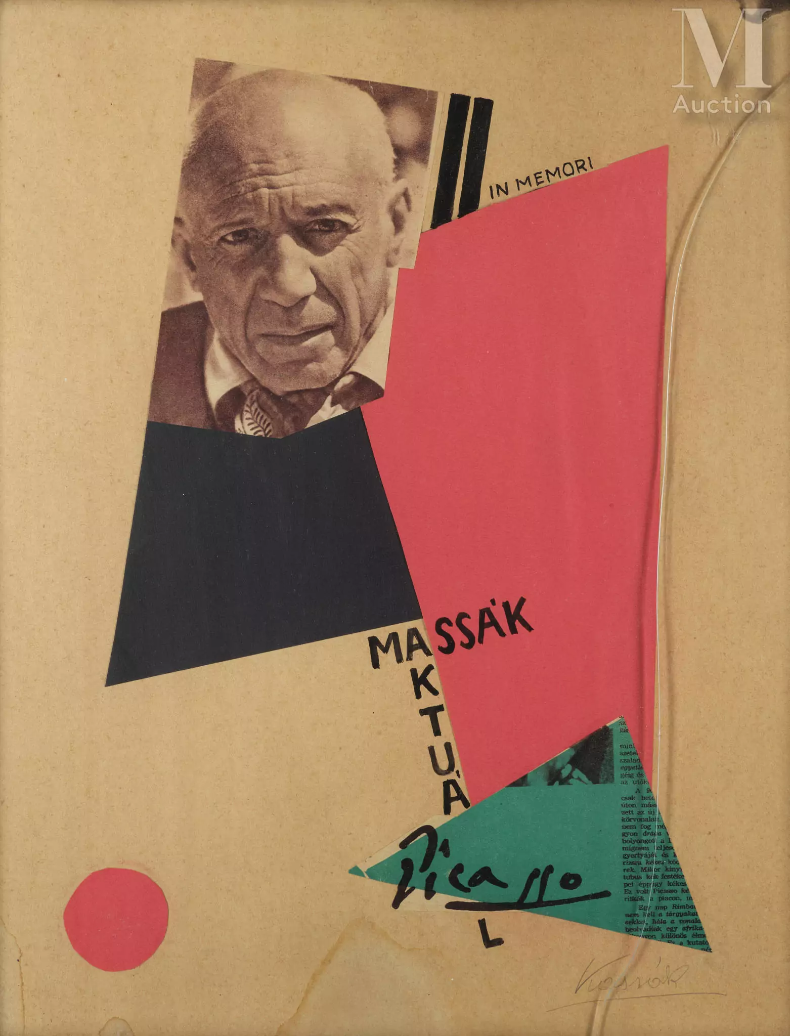 Lajos KASSAK (Ersekujvar 1887 - budapest 1967) - Lot 351 - enchères