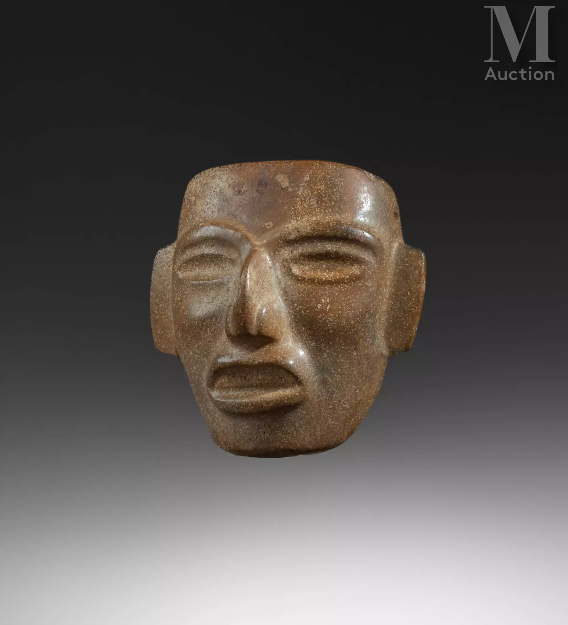 Beau masque portrait - Lot 313 - enchères