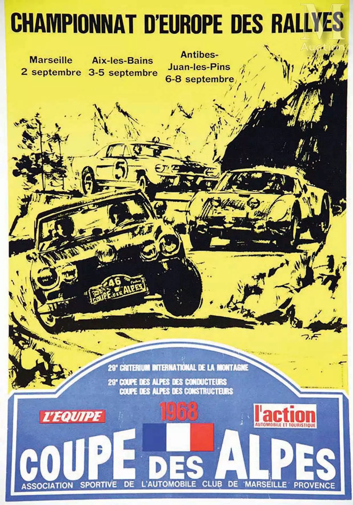 Coupe des Alpes Aix Les Bains Championat d'Europe des Rallyes ( Posche ...