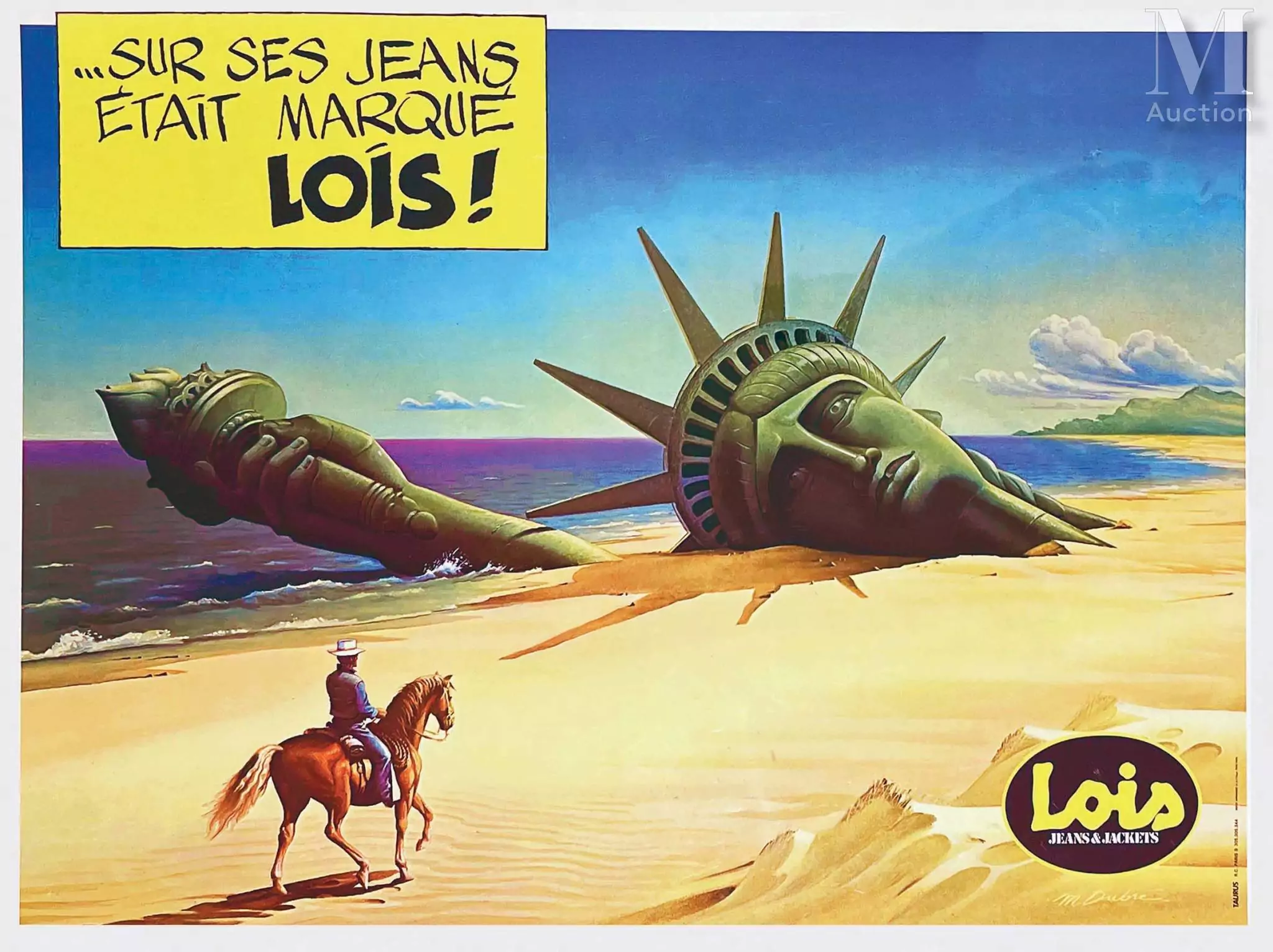 Statue of Liberty On Her Jeans Was Marked Lois Lois Jeans & Jacquets ...