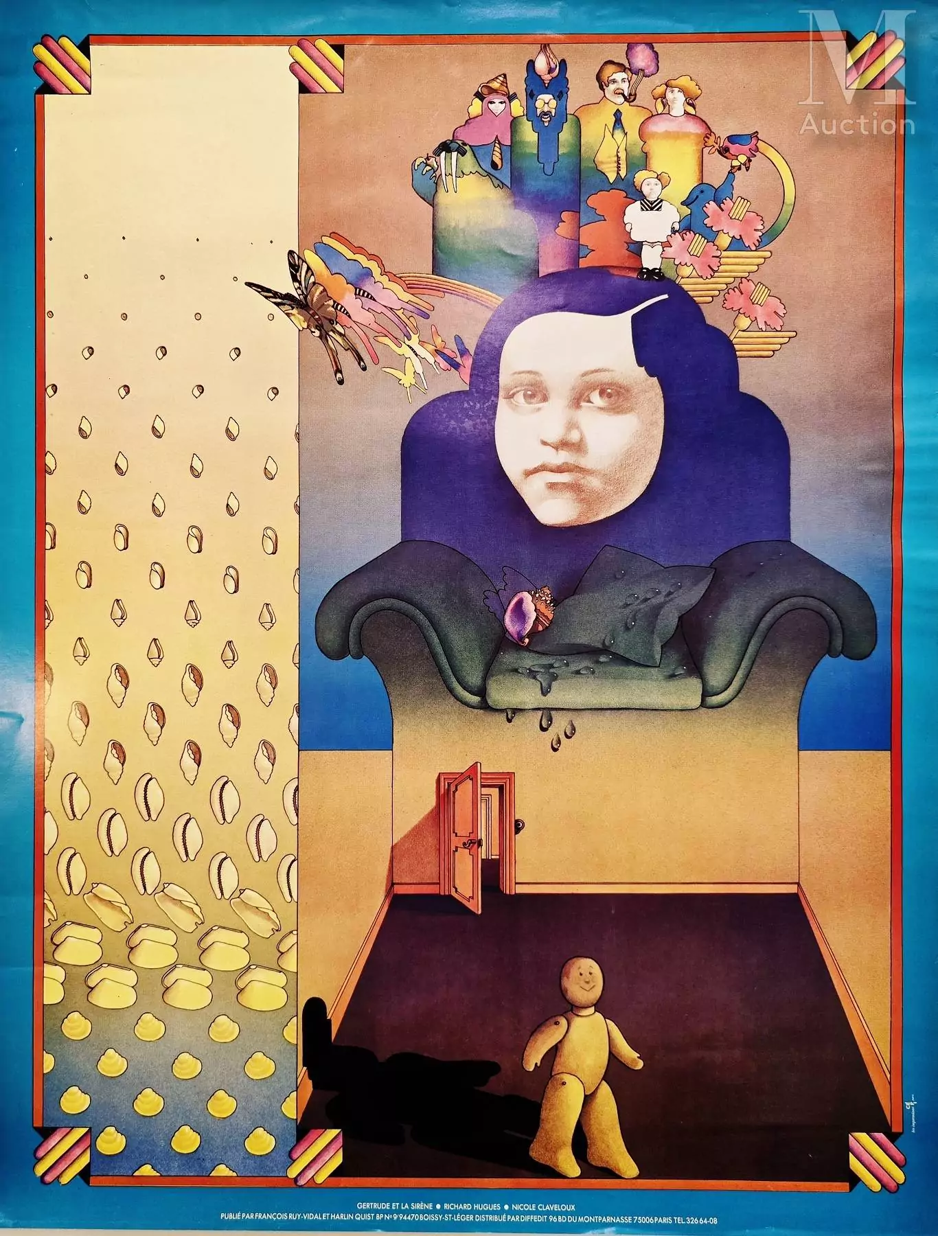 Nicole CLAVELOUP (1940) : Gertrude et la sirène - Lot 240 - enchères