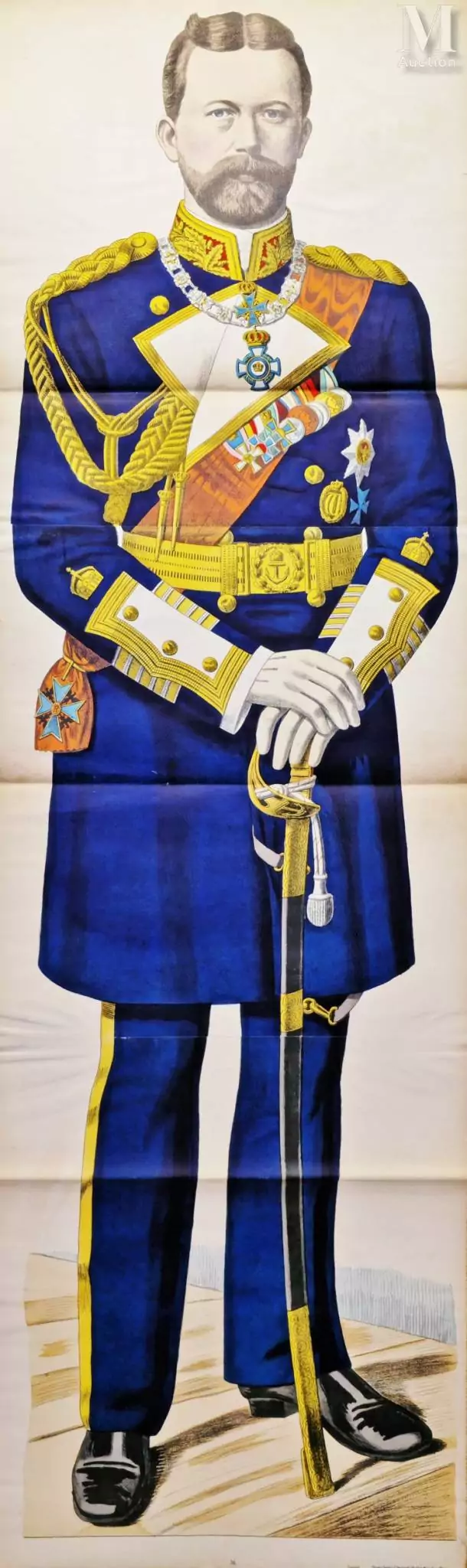 Personnage grandeur nature: Prince Henri de Prusse. - Lot 32 - enchères