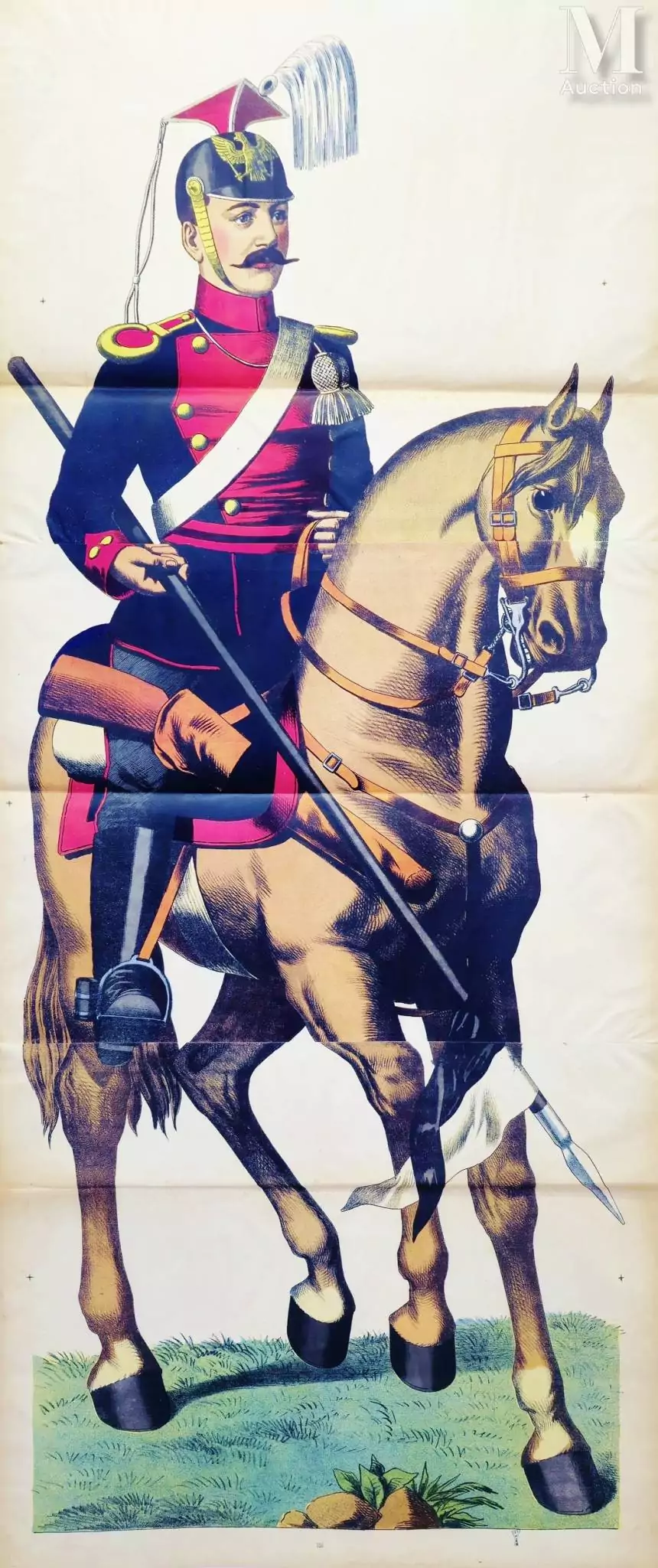 Personnage grandeur nature: Uhlan. - Lot 23 - enchères