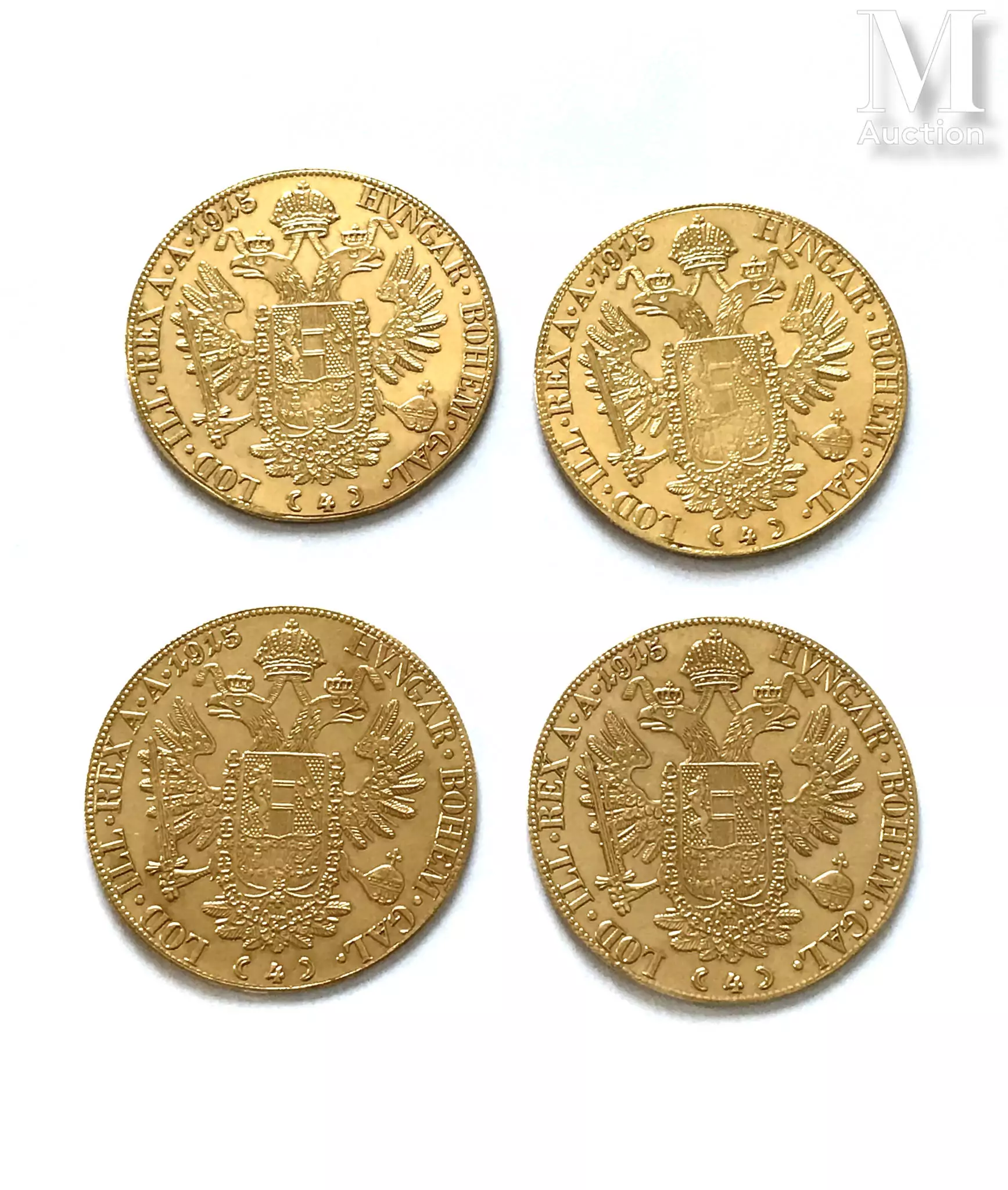 Replica 4 ducat gold coins - Lot 30 - enchères