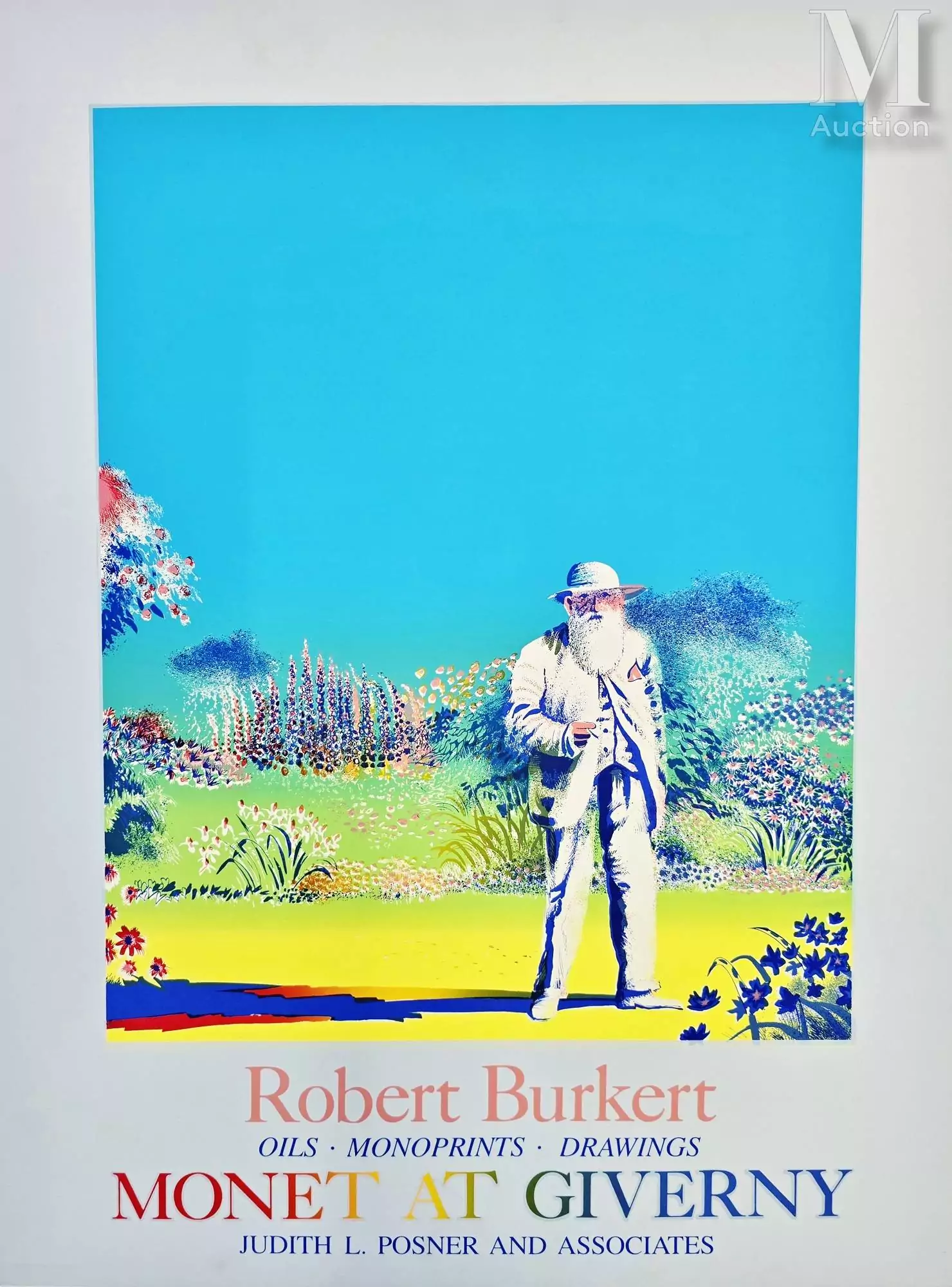 Robert BURKERT ( 1930) : Monet at Giverny. - Lot 227 - enchères