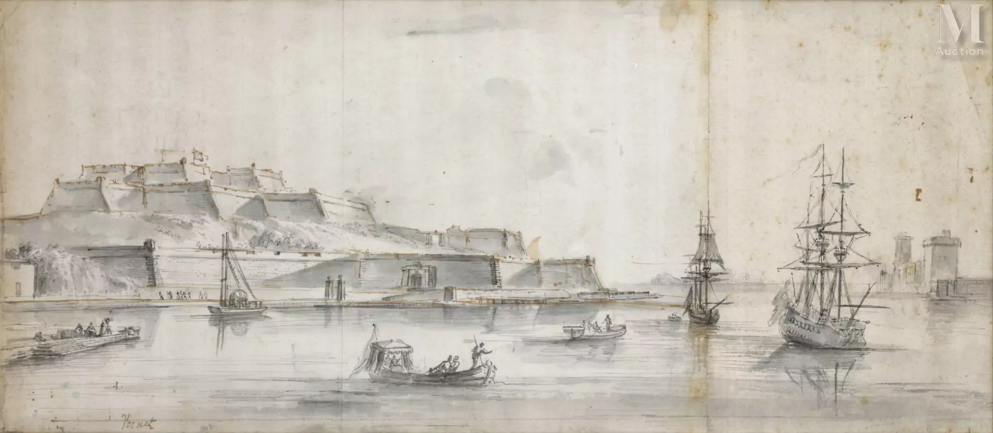 Attribué à Jean-Baptiste LALLEMAND (Dijon 1716 - Paris 1803) - Lot 114 ...