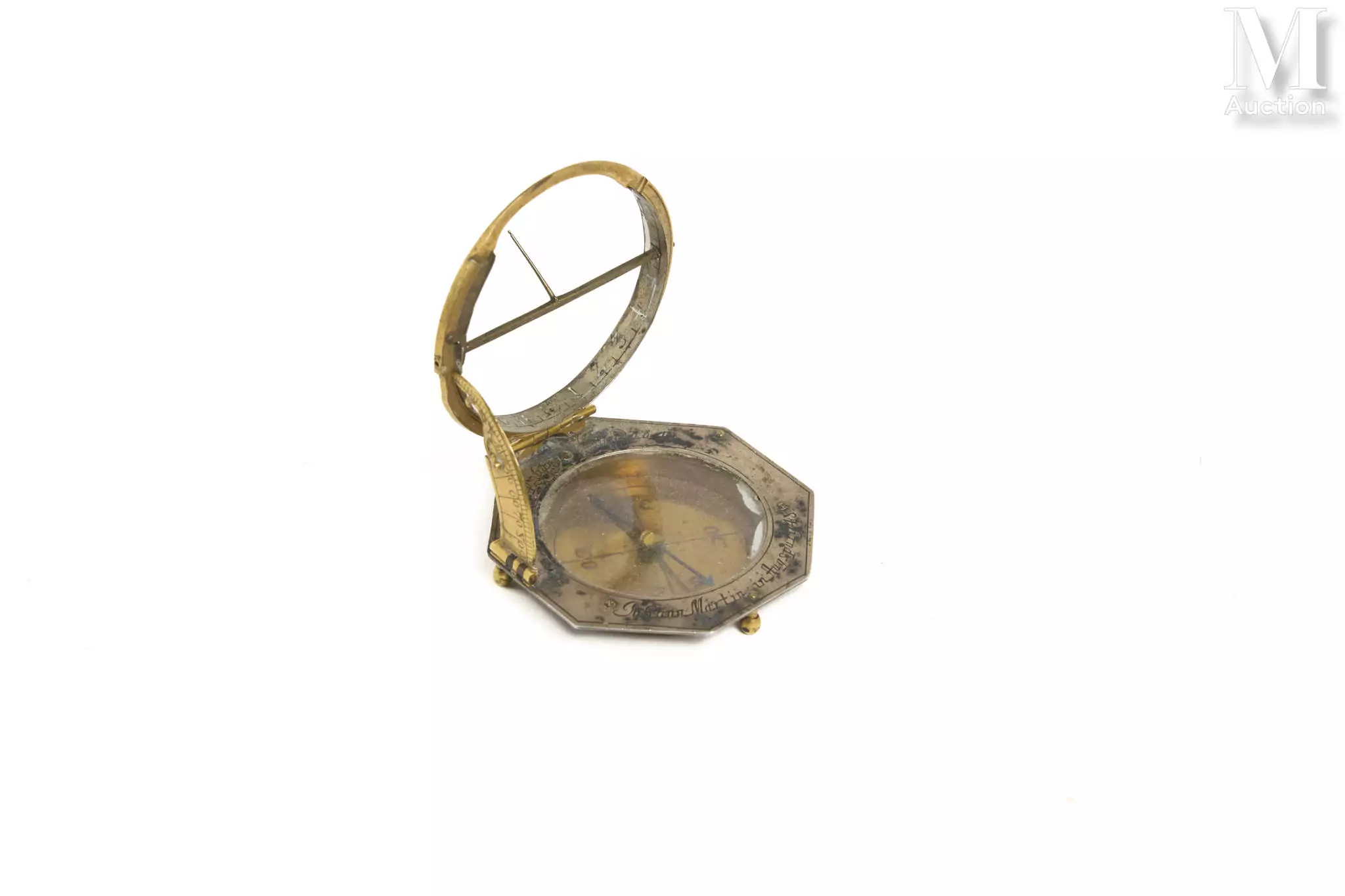 Cadran solaire équinoxial par Johann MARTIN début XVIIIe siècle - Lot ...