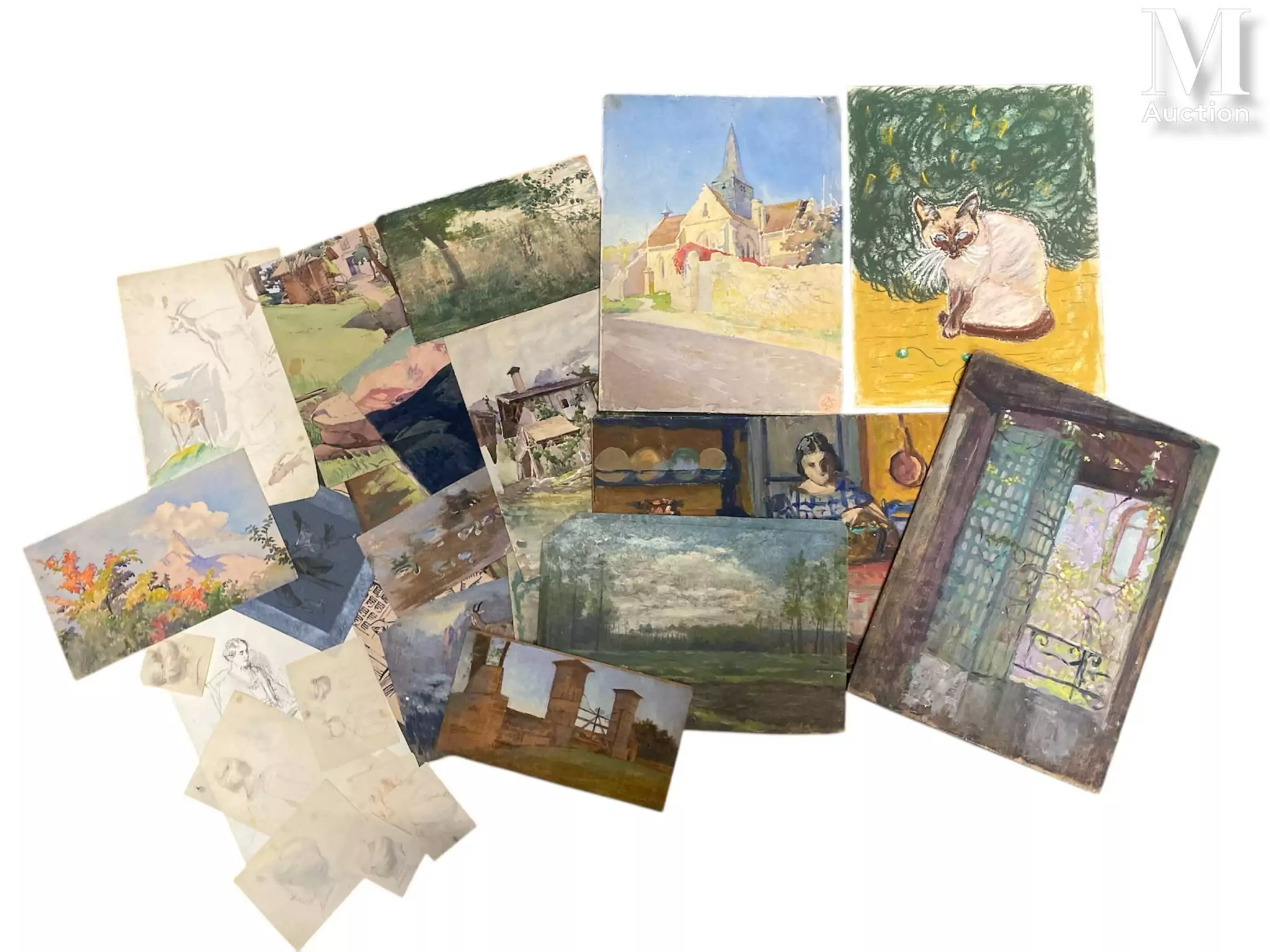 Marcelle KRIER-LAMBRETTE (1899-?), Etienne Auguste KRIER (1875-1953) et ...