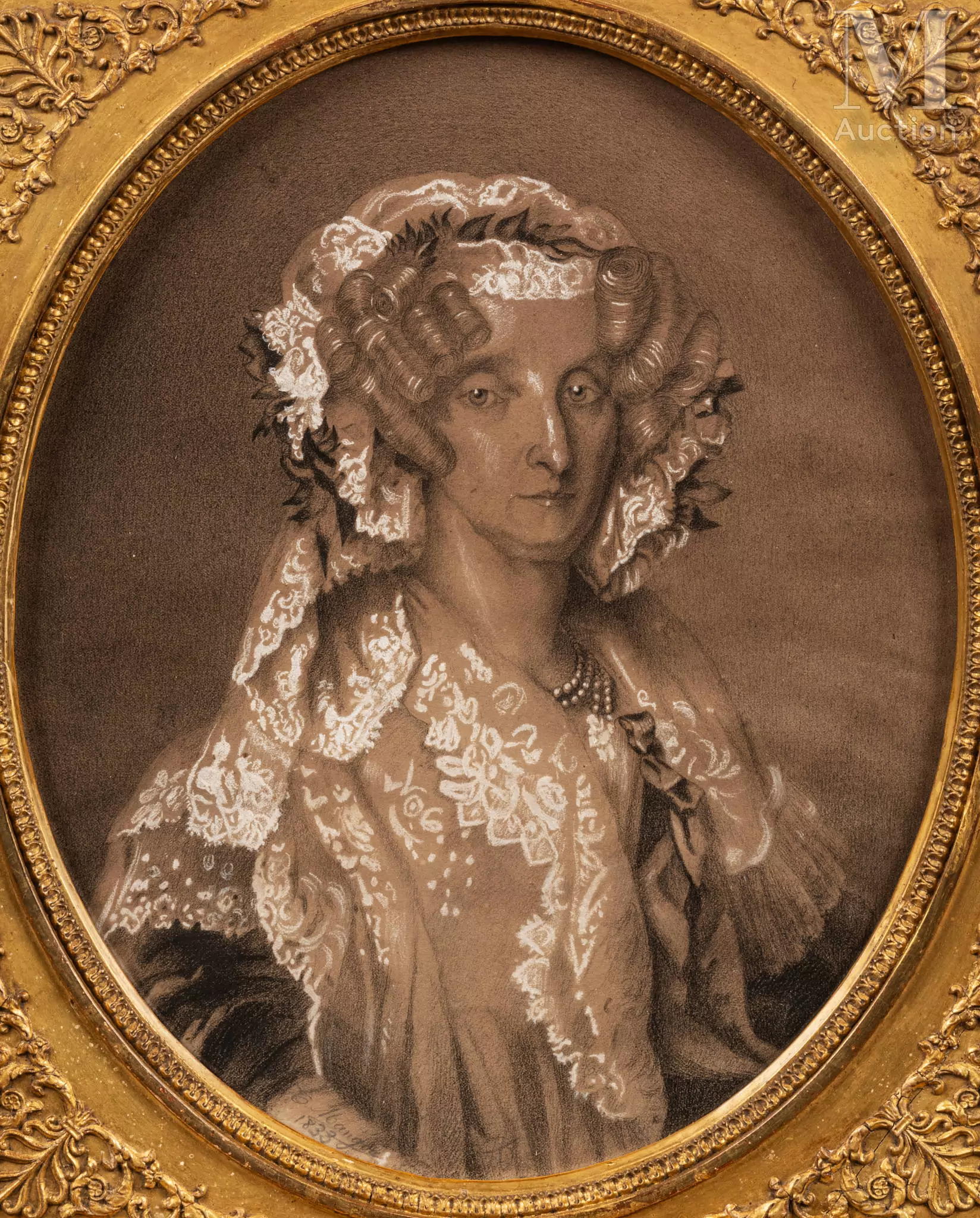 A. MONGON (?), école française du XIXe siècle. - Lot 86 - enchères