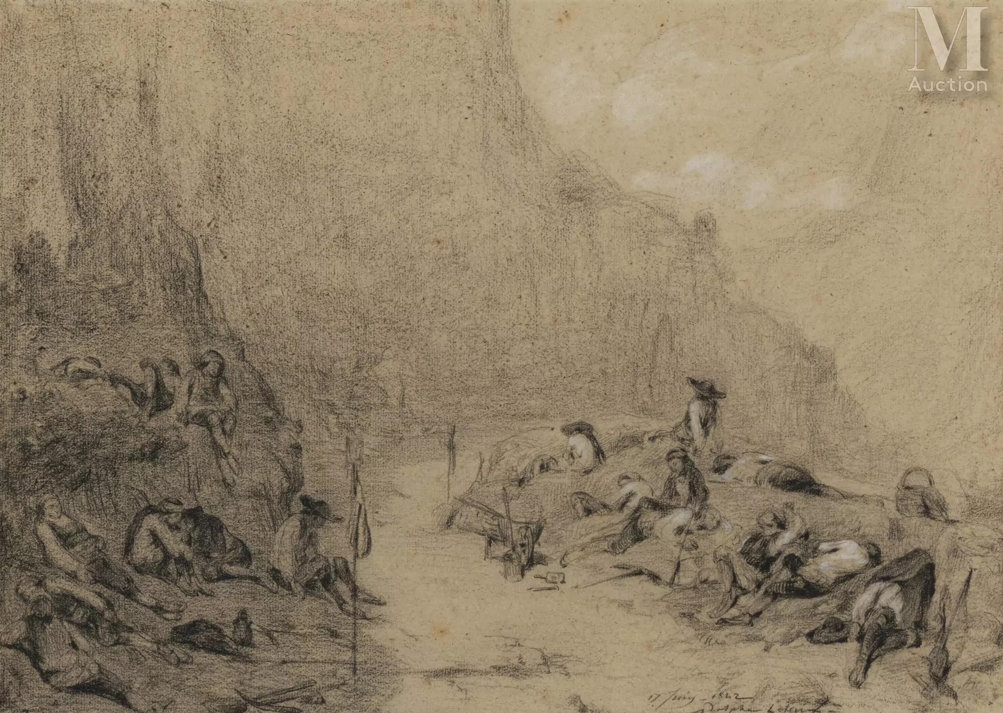 Pierre Adolphe LELEUX (Paris 1812-1891) - Lot 130 - enchères